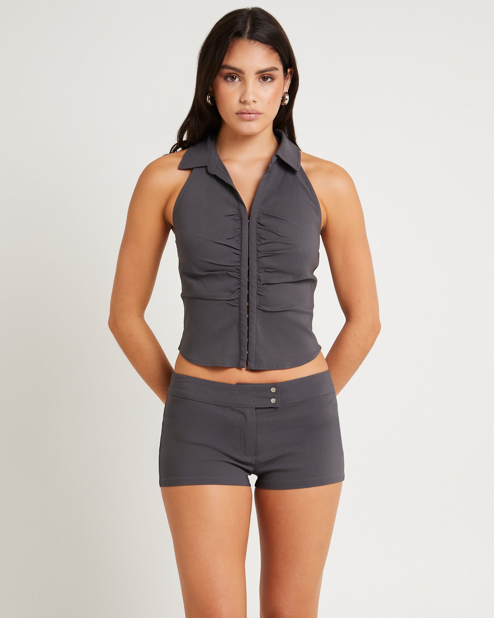 Maddy Ruched Shirt – General Pants Co.
