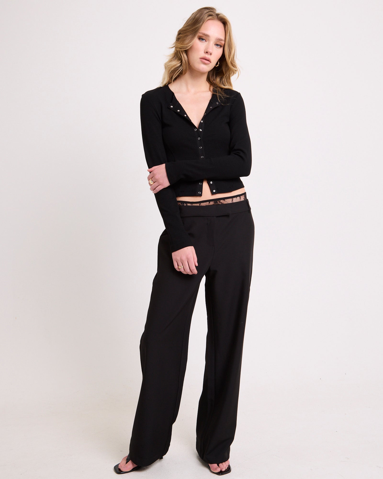 Kyra Lace Insert Pants – General Pants Co.