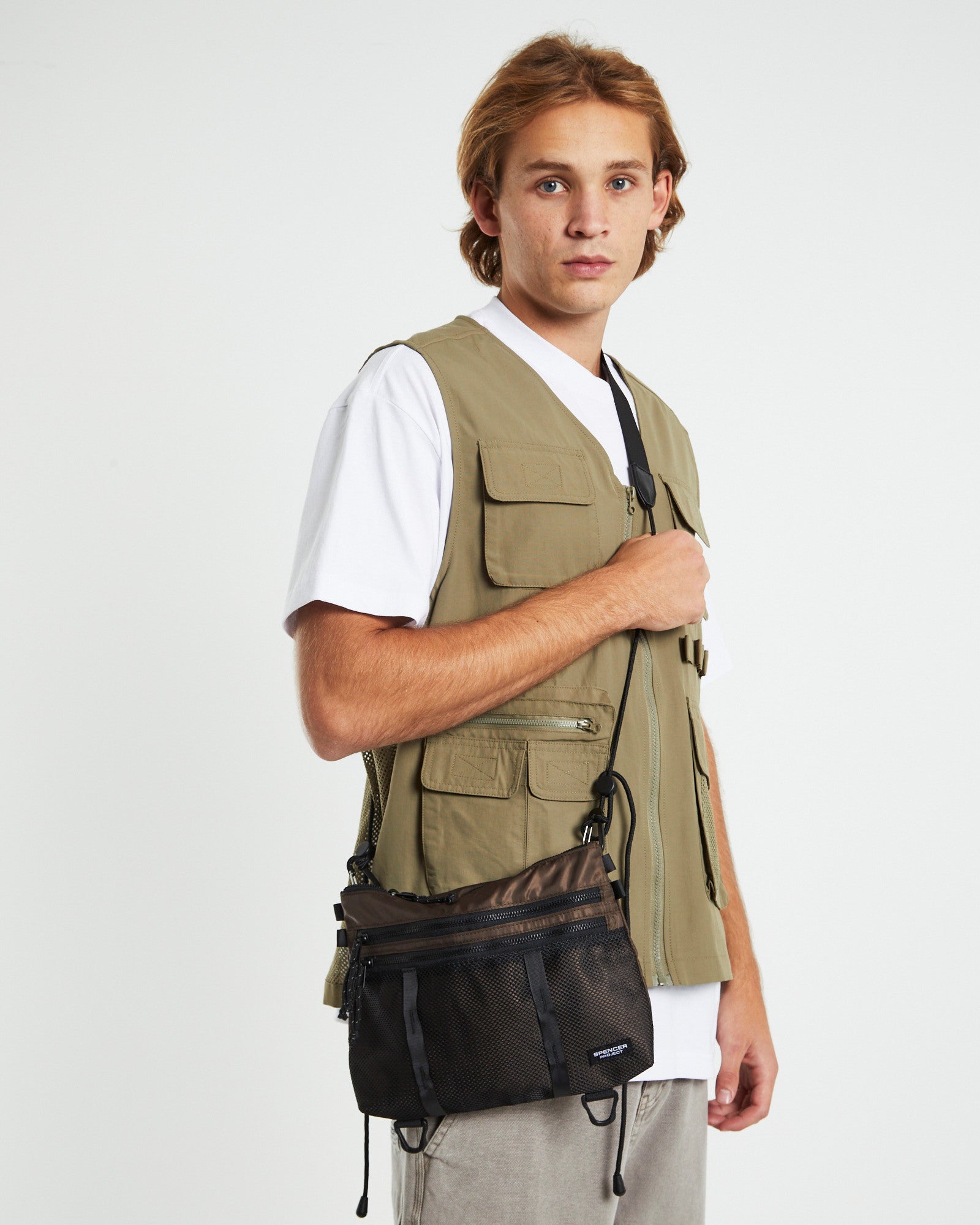 Burnside Tech Side Bag Brown – General Pants Co.