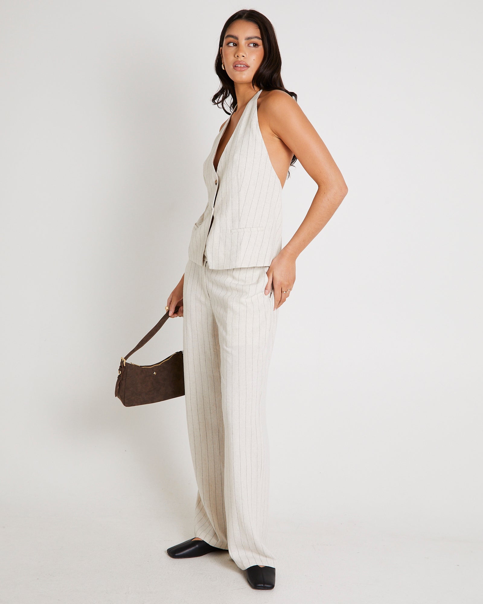 Peta Plunge Halter Top – General Pants Co.
